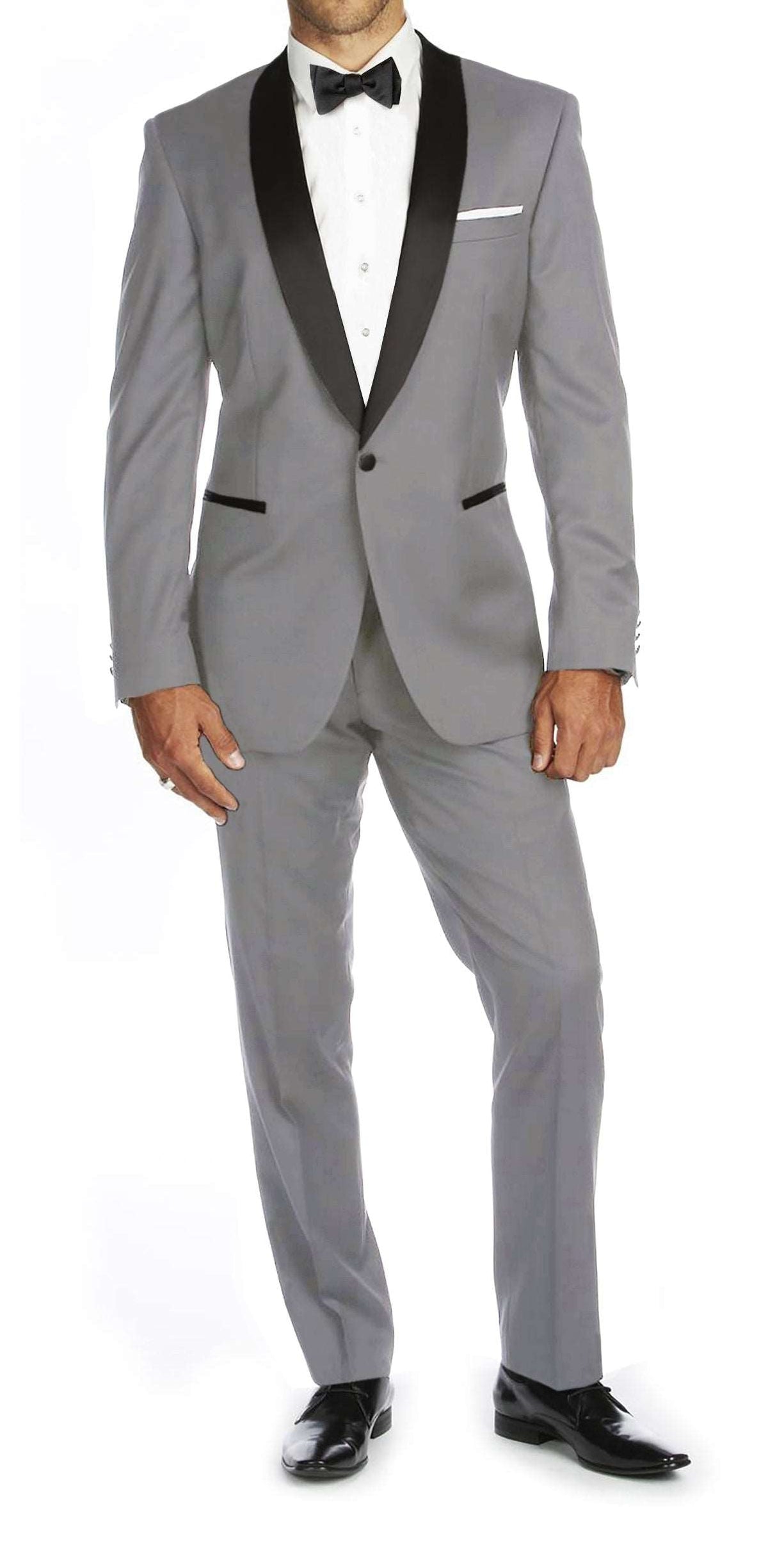 Slim-Fit 2-Piece Tuxedo with Shawl Lapel for a Sharp Look